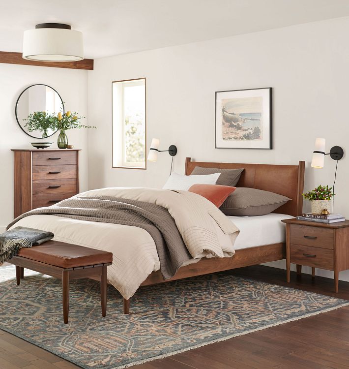 Shaw Bench with Leather Cushion | Rejuvenation