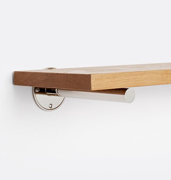 8" Brass Rod Shelf Brackets Set of 2 | Rejuvenation