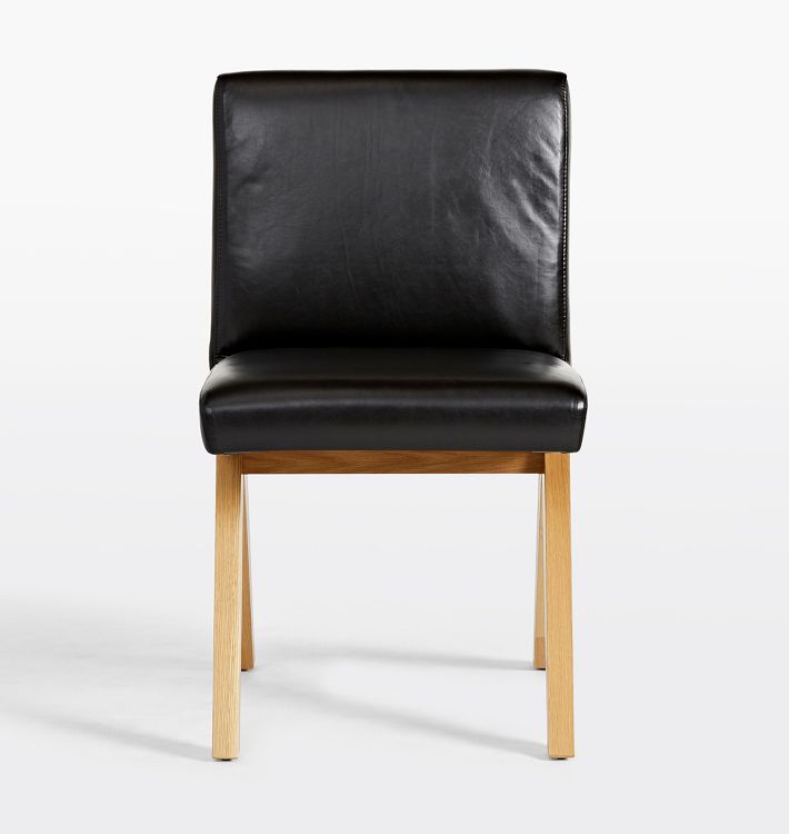 Tuttle Leather Side Chair | Rejuvenation