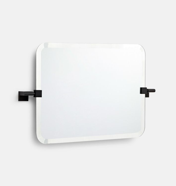 Meadows Frameless Rounded Rectangle Pivot Mirror | Rejuvenation