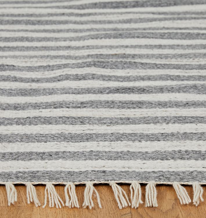 Heathered Stripe Indoor/Outdoor Flatweave Rug | Rejuvenation