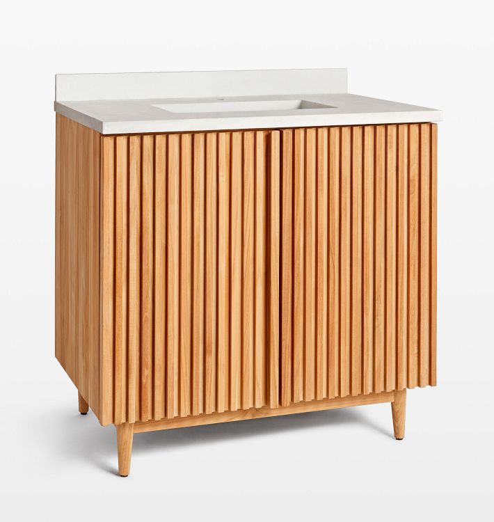 Willow 36" Teak Single Vanity | Rejuvenation