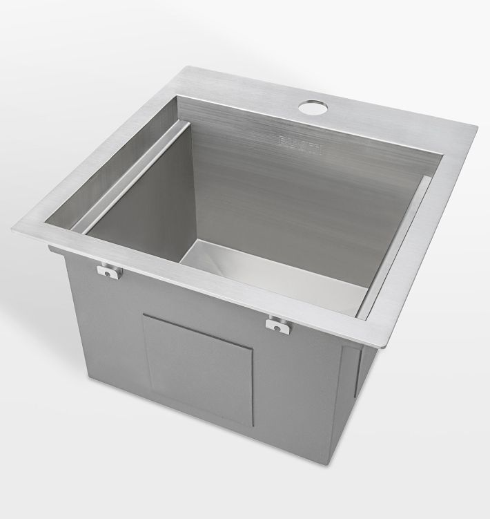 Greenley Stainless Steel Outdoor Kitchen Prep Sink | Rejuvenation