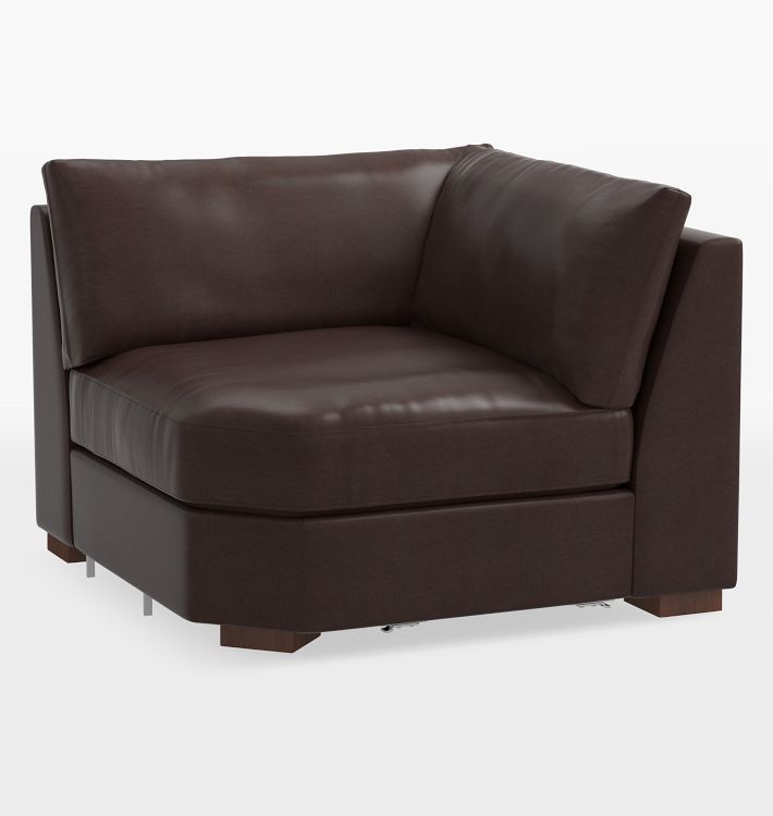 Guilford Leather Wedge Corner Sectional Component | Rejuvenation