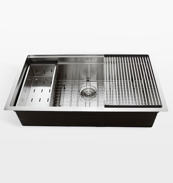 Cannon Stainless Steel Workstation Kitchen Sink | Rejuvenation