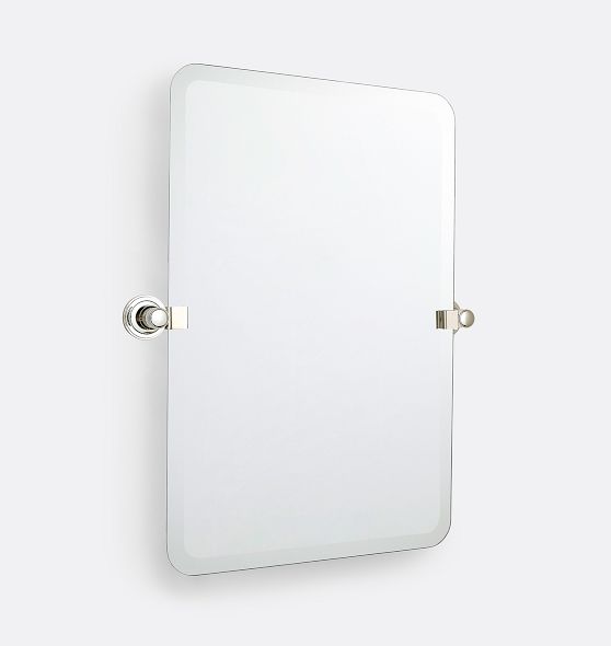Rigdon Frameless Rounded Rectangle Pivot Mirror | Rejuvenation