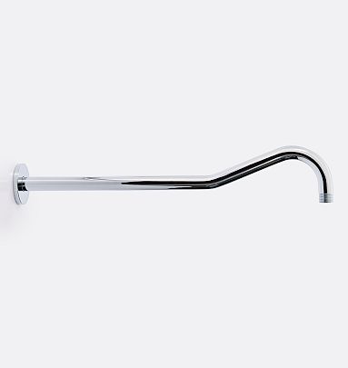 17-1/2" Wall Mount Gooseneck Shower Arm | Rejuvenation