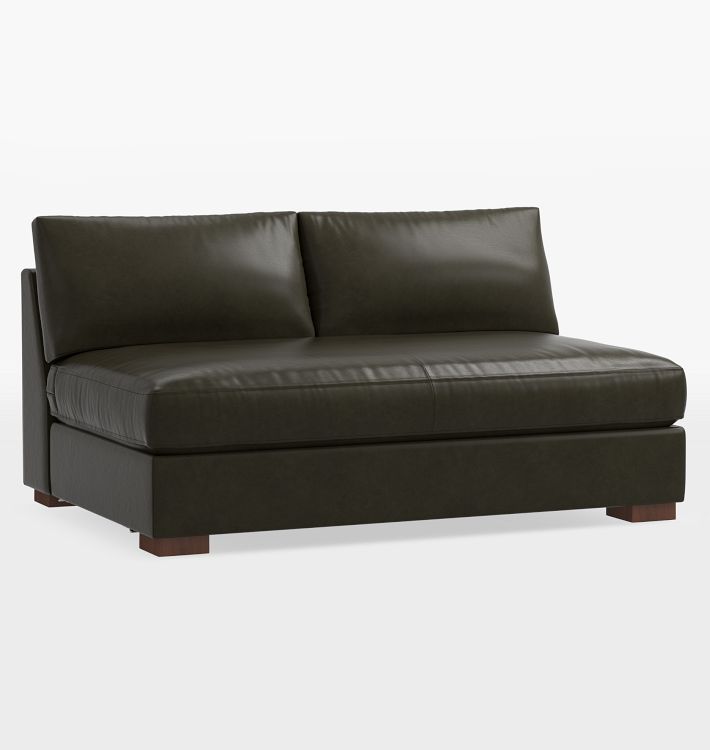 Sublimity Leather Armless Sofa Sectional Component | Rejuvenation