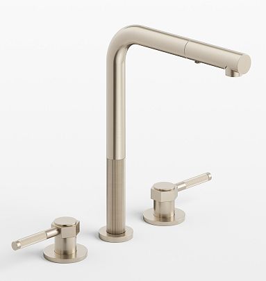 Sutton Widespread Pull Out Kitchen Faucet | Rejuvenation