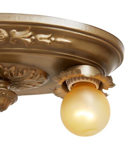 Vintage 2-Light Bare Bulb Semi-Flush Fixture | Rejuvenation