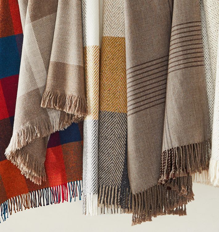 Handwoven Wool Gingham Throw | Rejuvenation