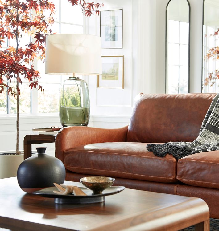 Vailer Leather 4-Piece Sectional Sofa | Rejuvenation