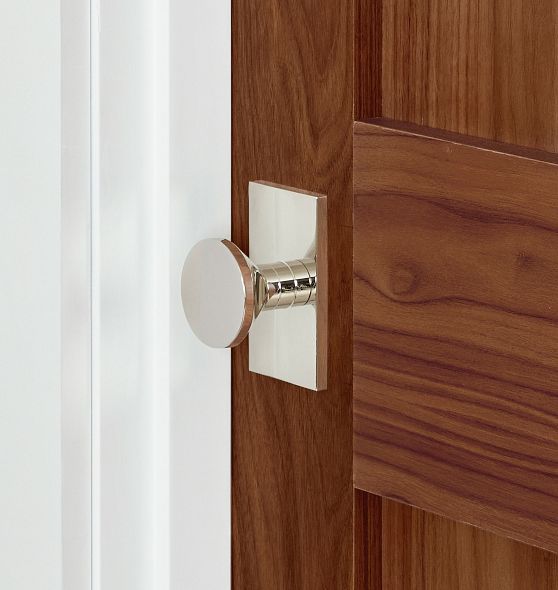 Bowman Brass Knob Tube Latch Interior Door Set, Rectangular Backplate ...