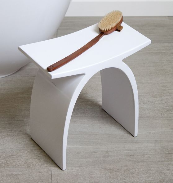Ovale Solid Surface Stool | Rejuvenation