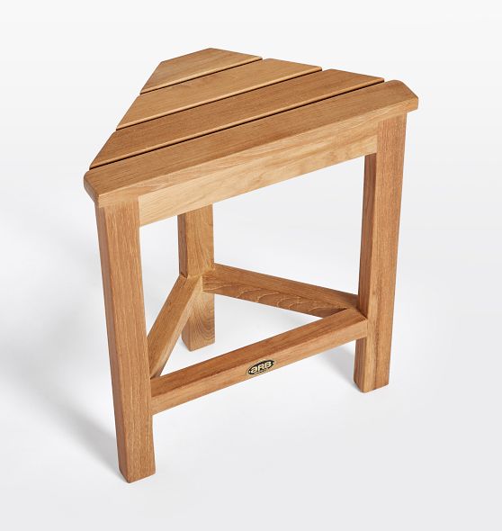 Teak Corner Shower Bench | Rejuvenation