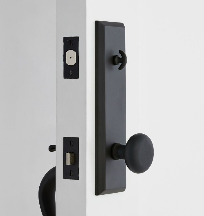 Putman Knob Exterior Door Hardware Tube Latch Set | Rejuvenation