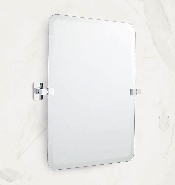 Yaquina Frameless Rounded Rectangle Pivot Mirror | Rejuvenation