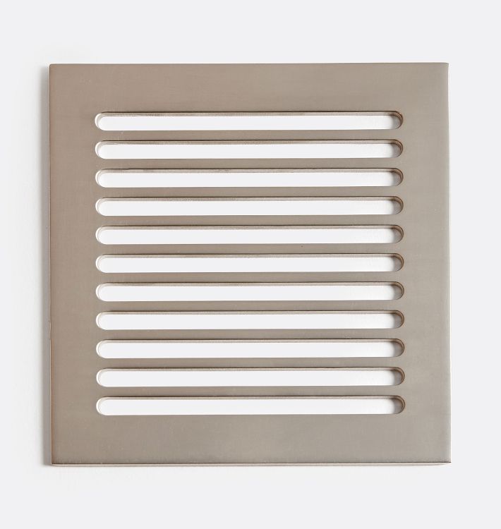 Modern Square Grille Shower Drain Assembly | Rejuvenation