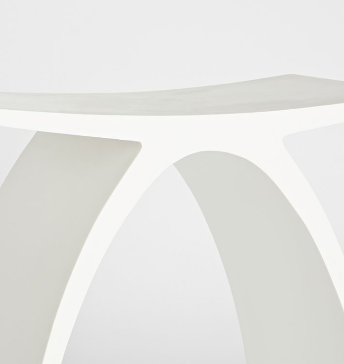 Ovale Solid Surface Stool | Rejuvenation