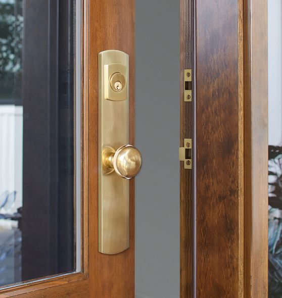 Arched Knob Exterior Door Hardware Tube Latch Set | Rejuvenation