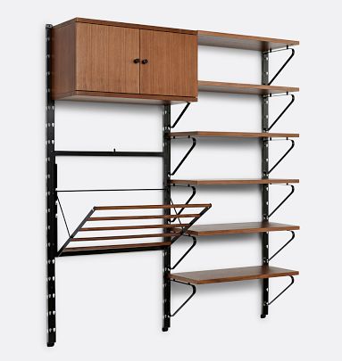 Bridgeport Modular Double Laundry System with 76" Rails | Rejuvenation