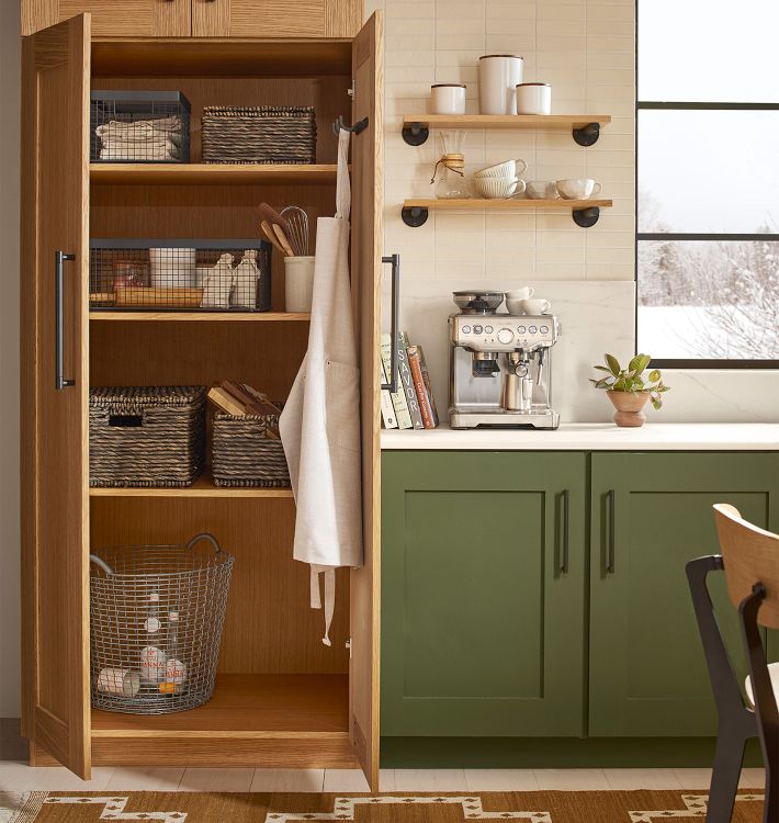 8" Brass Rod Brackets and Shelf Set | Rejuvenation