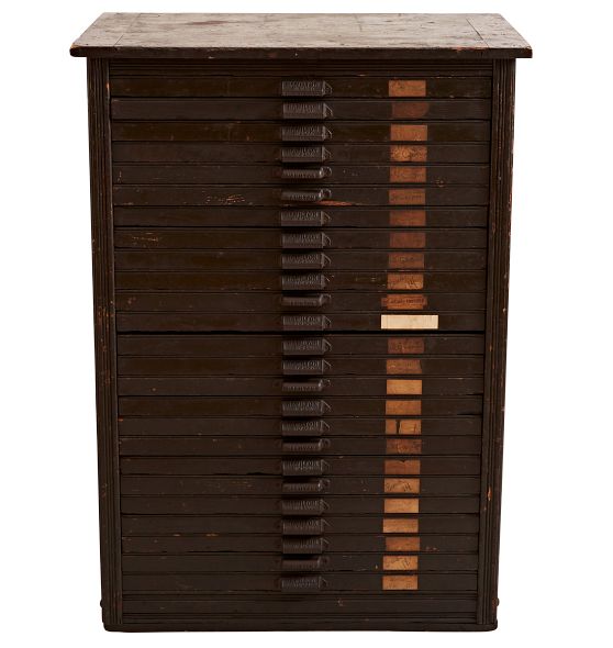 25-Drawer Hamilton Type Cabinet | Rejuvenation