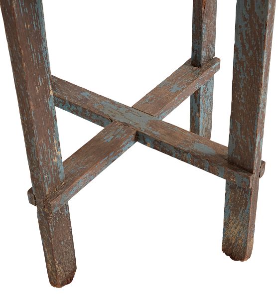 Weathered Blue Plant Stand | Rejuvenation