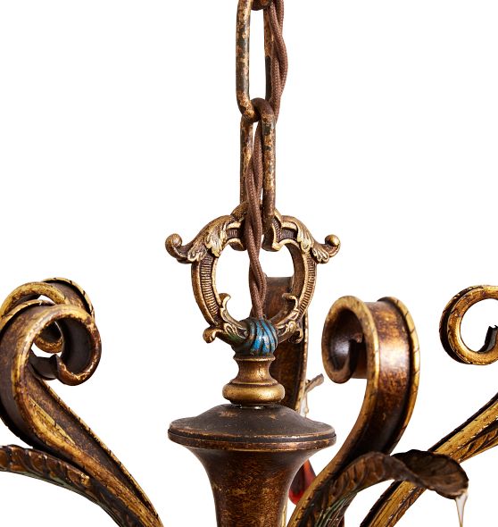 5-Light Classical Revival Bare Bulb Chandelier | Rejuvenation