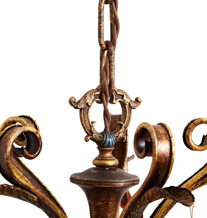 5-Light Classical Revival Bare Bulb Chandelier | Rejuvenation