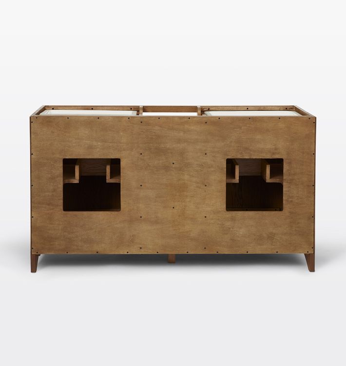 Fallon 60" White Oak Double Vanity | Rejuvenation