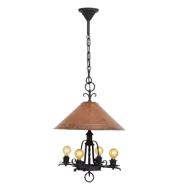 Vintage 4-Light Classical Revival Chandelier | Rejuvenation