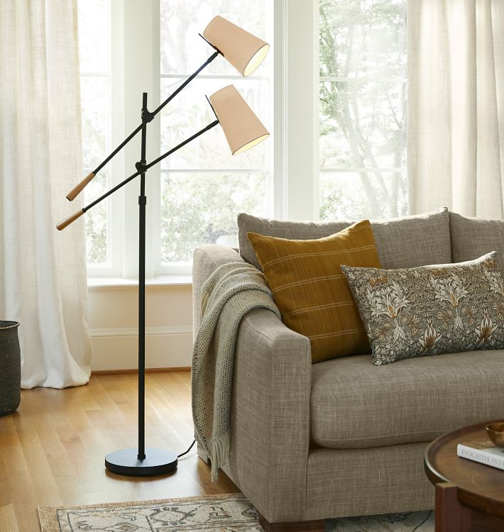 Floor Lamp Sectional Sofa | Baci Living Room