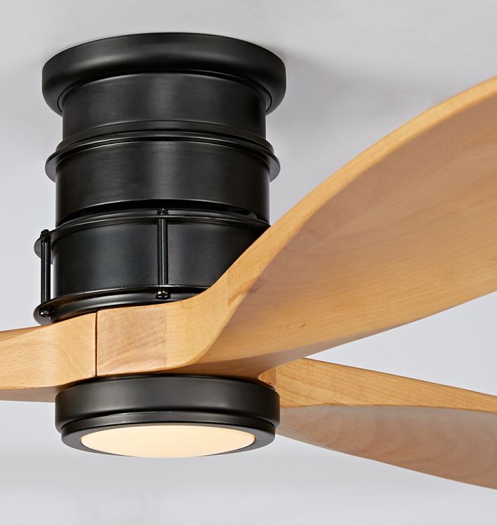 Falcon Semi-Flush LED Ceiling Fan | Rejuvenation