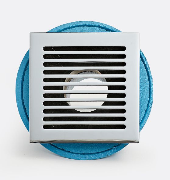 Modern Square Grille Shower Drain Assembly | Rejuvenation