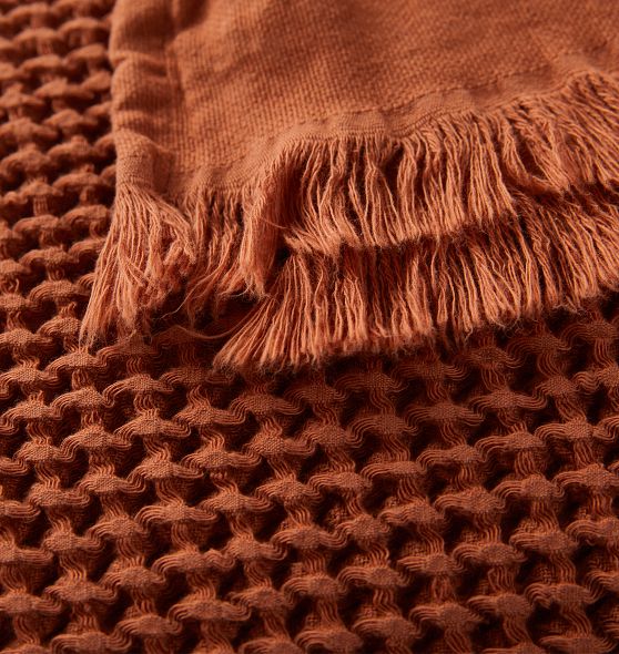 Waffle Knit Throw | Rejuvenation