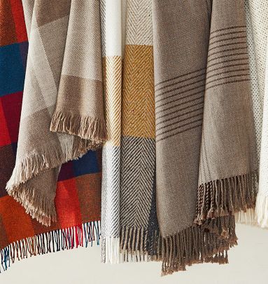Handwoven Wool Gingham Throw | Rejuvenation