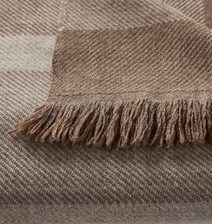 Handwoven Wool Gingham Throw | Rejuvenation