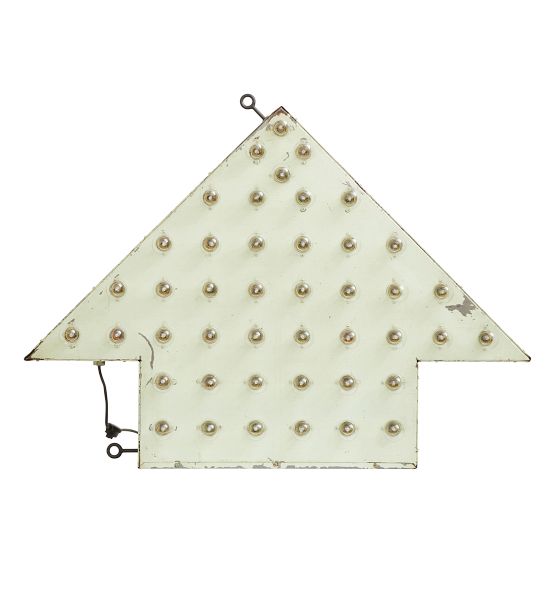Vintage 88-Bulb Double-Sided Arrow Sign | Rejuvenation