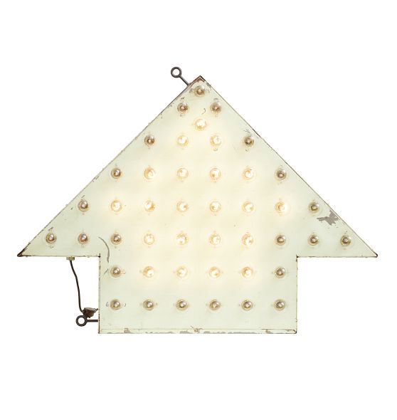 Vintage 88-Bulb Double-Sided Arrow Sign | Rejuvenation