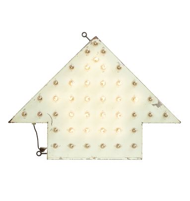 Vintage 88-Bulb Double-Sided Arrow Sign | Rejuvenation