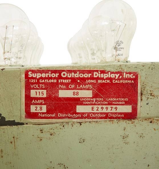 Vintage 88-Bulb Double-Sided Arrow Sign | Rejuvenation