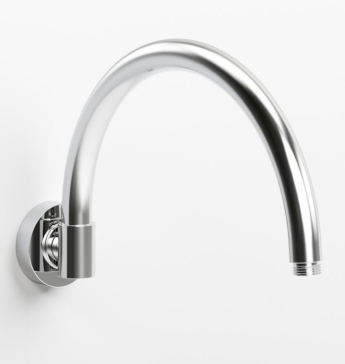 12" Wall Mount Arched Shower Arm | Rejuvenation