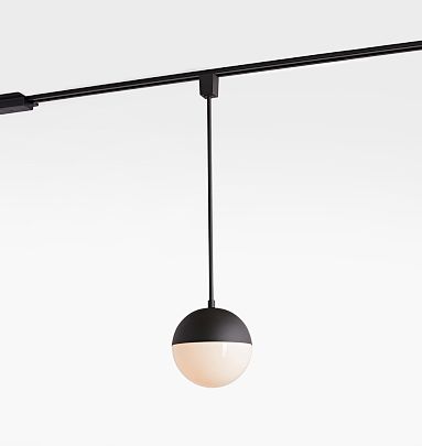 Palo Alto 8" Globe Track Light Pendant | Rejuvenation
