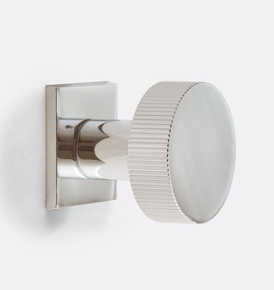 West Slope Cabinet Knob with Square Backplate | Rejuvenation