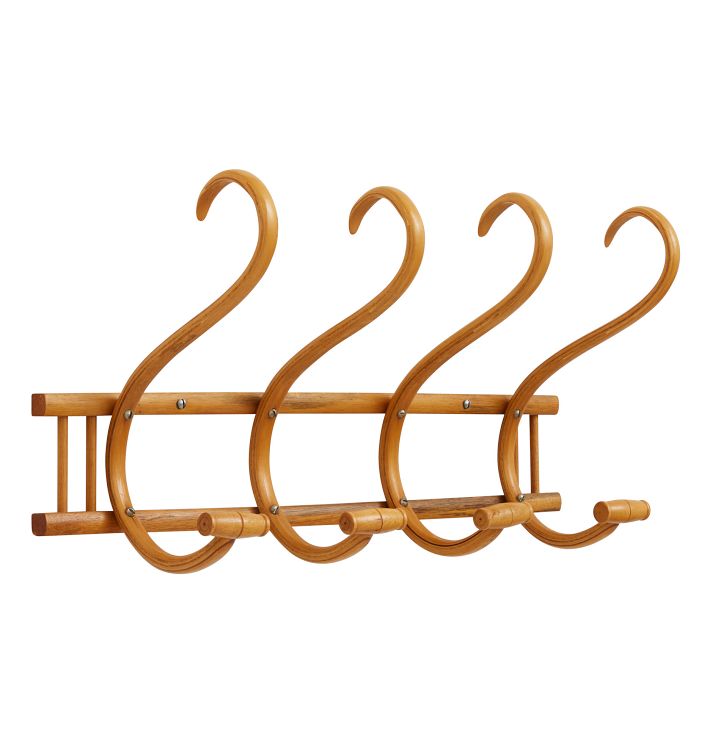 Vintage 4-Arm Bentwood Hook Rack | Rejuvenation
