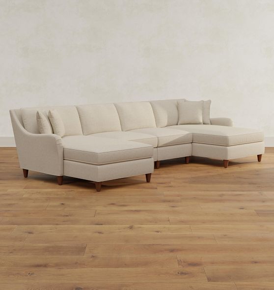 Vailer 4-Piece Double Chaise Sectional Sofa | Rejuvenation
