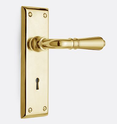 Putman Interior Doorset Tube Latch Lever Passage Keyhole, Lacquered ...