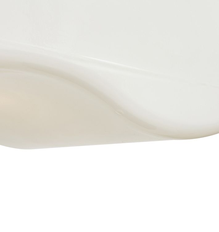 Vintage Czech Wave Form Flush Mount/Sconce | Rejuvenation