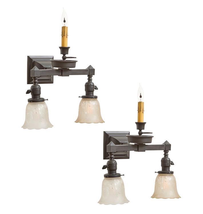 Pair of Vintage 3-Light Sconces | Rejuvenation
